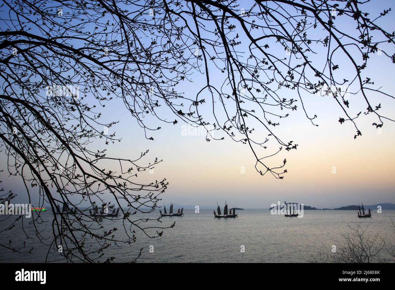 The turtle head isle of taihu lake Stock Photo - Alamy
