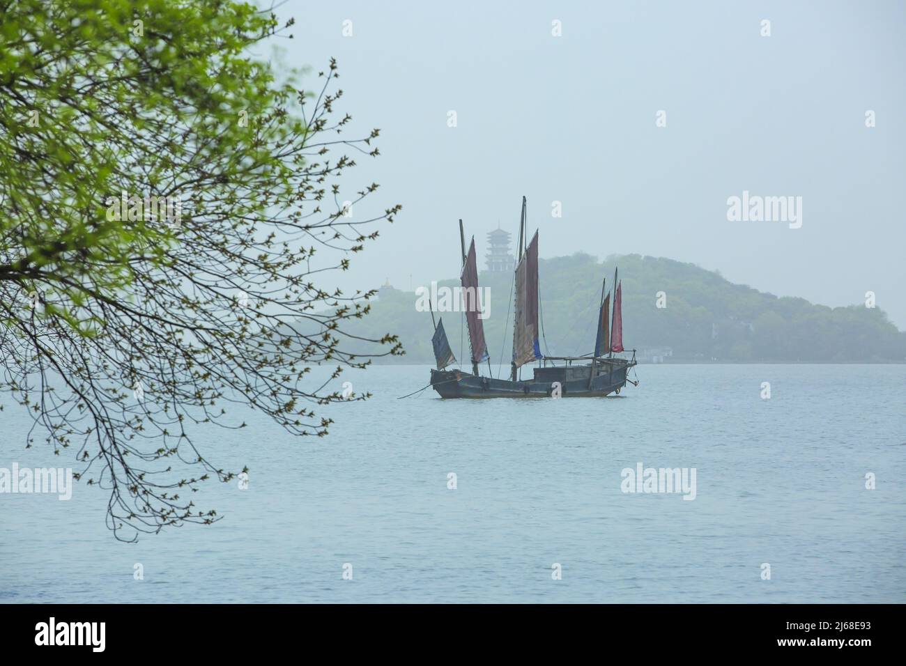 The turtle head isle of taihu lake Stock Photo - Alamy