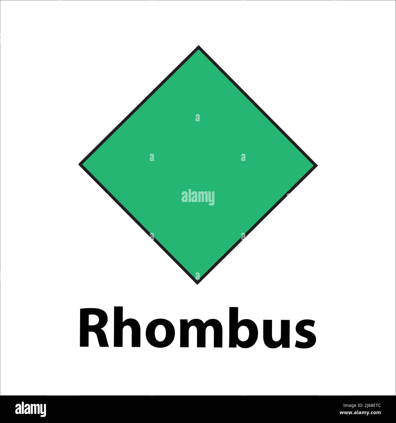 Rhombus green color vector image Stock Vector Image & Art - Alamy