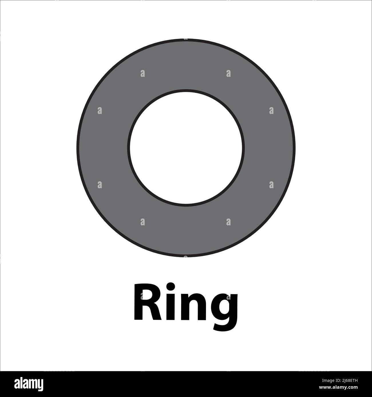 Ring Circle ring gray color vector Stock Vector Image & Art - Alamy