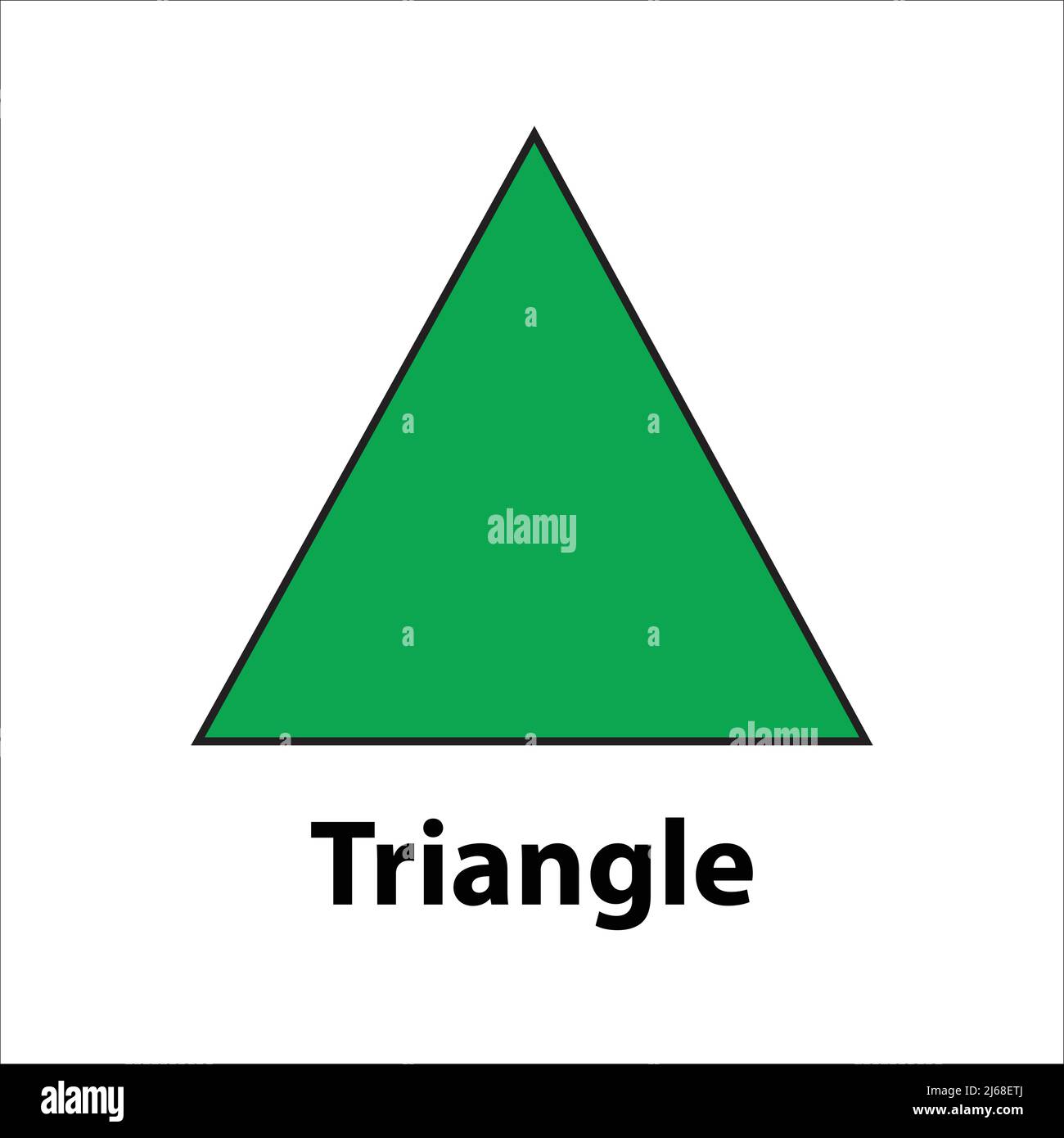 triangle Green color vector image Stock Vector Image & Art - Alamy