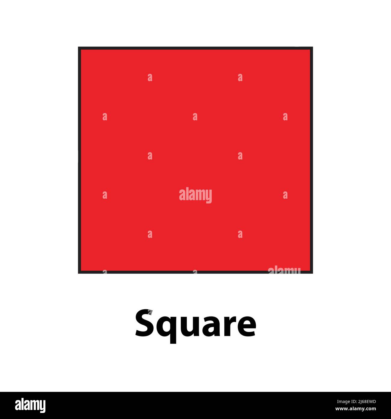 Square red color vector image Stock Vector Image & Art - Alamy