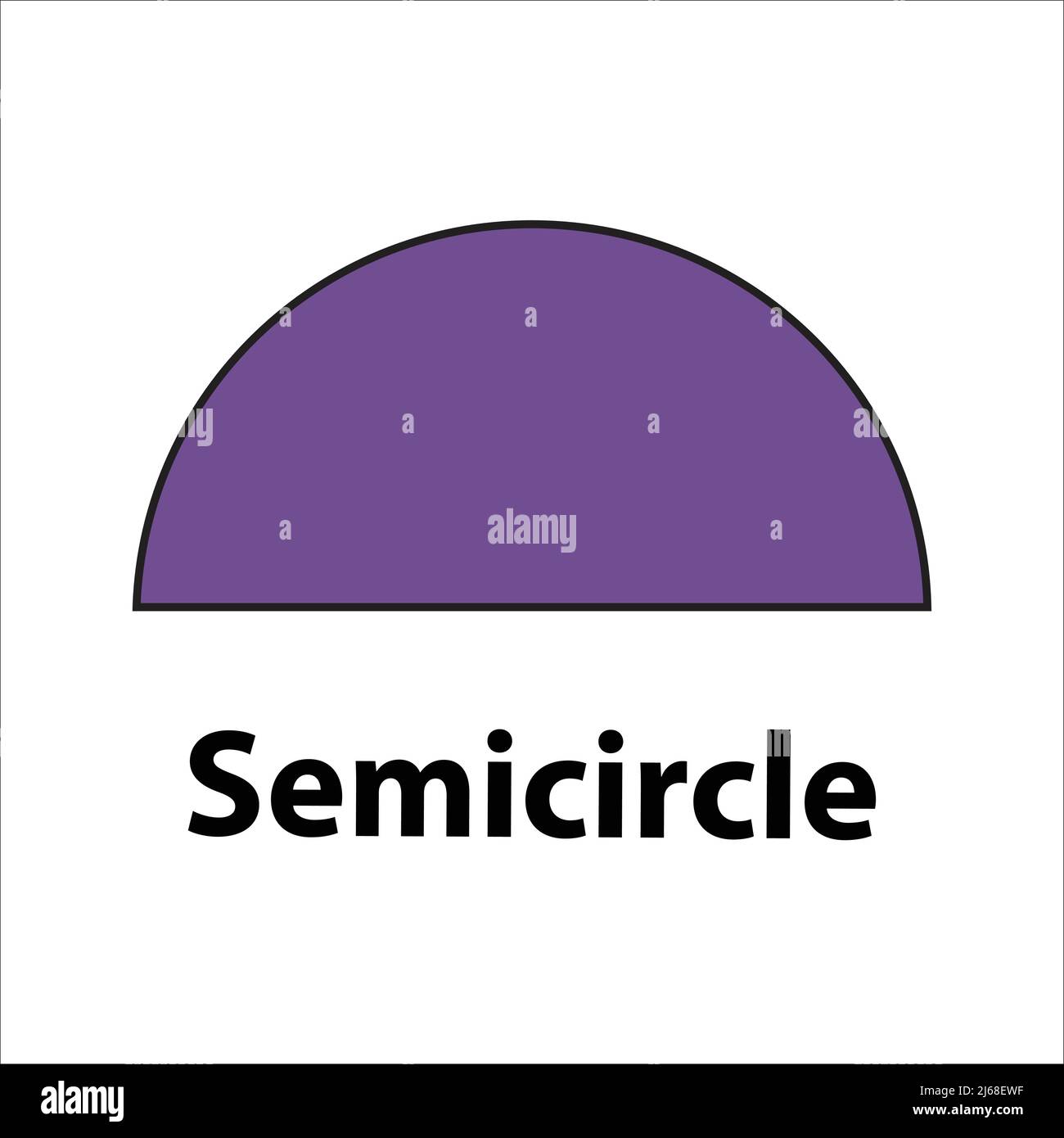Semi circle purple color vector image Stock Vector Image & Art - Alamy