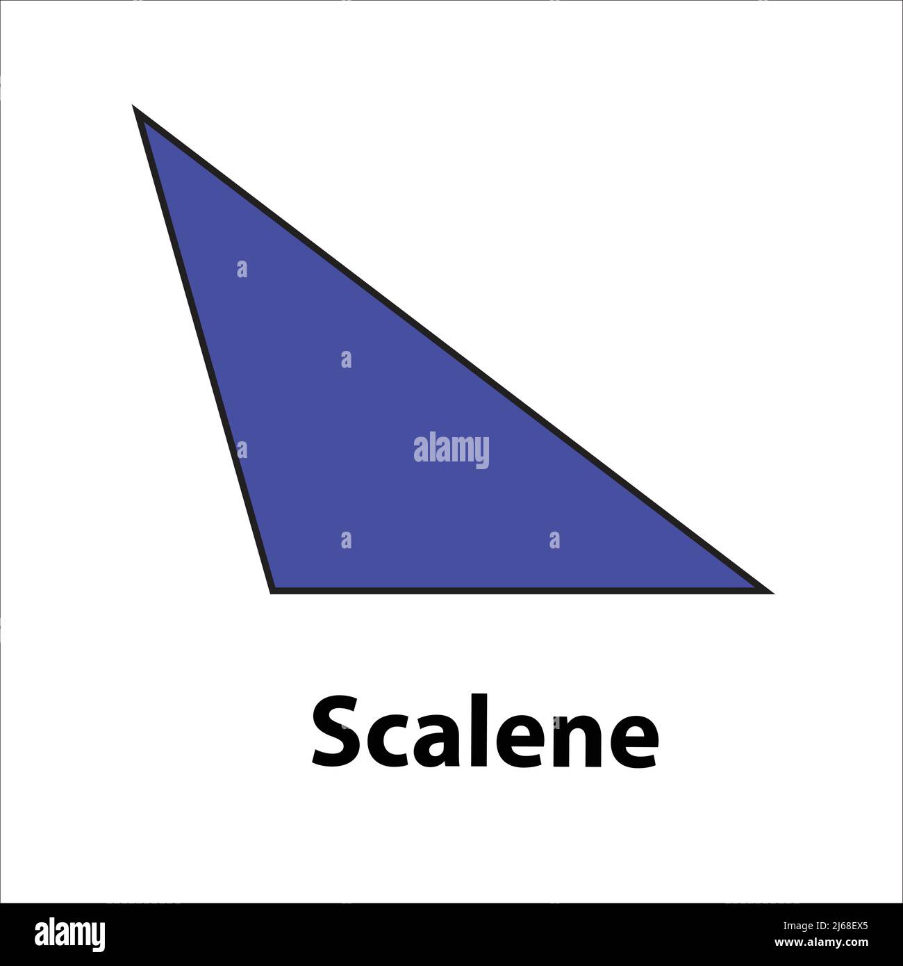 Scalene blue color vector image Stock Vector Image & Art - Alamy