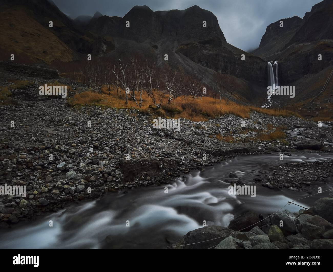 Changbai mountain waterfalls Stock Photo - Alamy