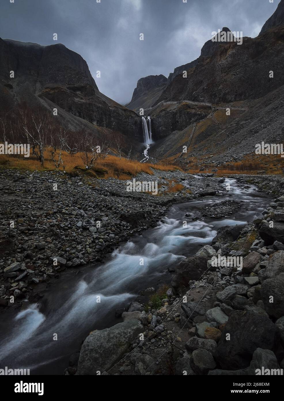 Changbai mountain waterfall hi-res stock photography and images - Alamy
