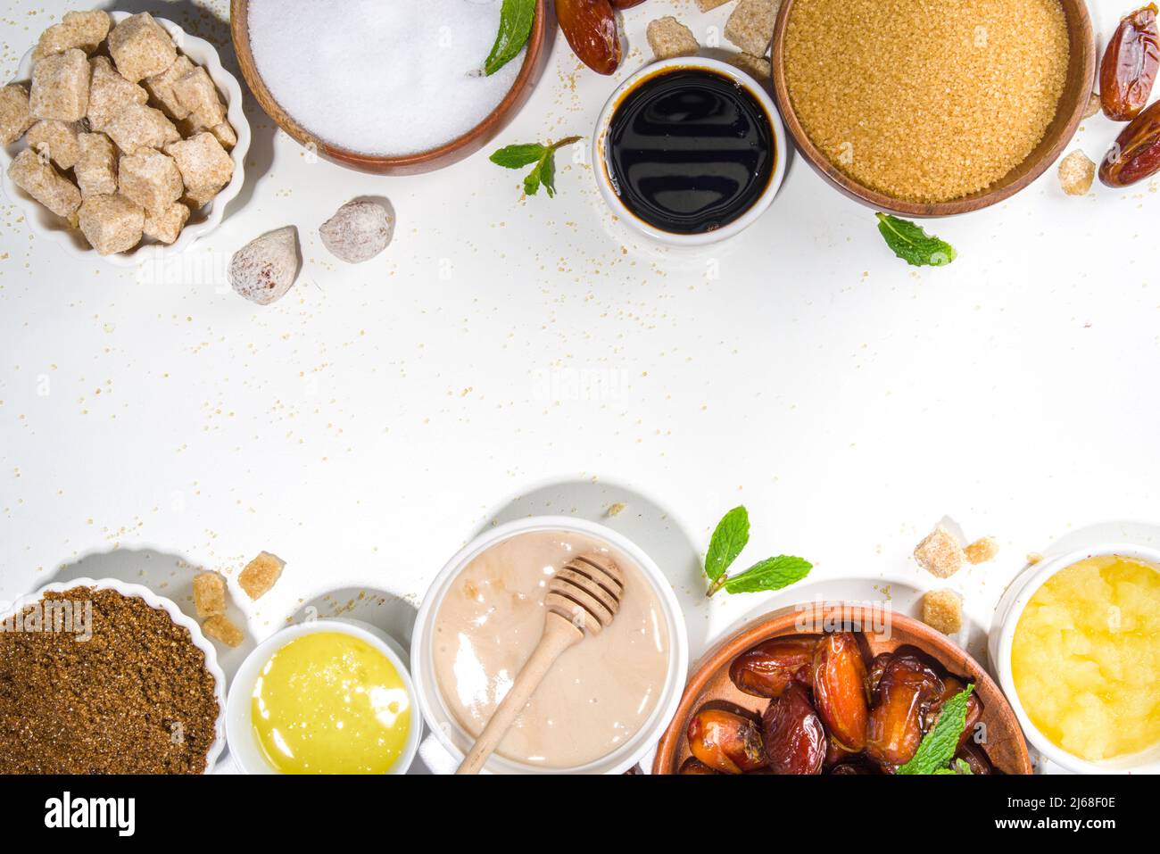 Various healthy diet replacement for sugar, natural organic sweetener ...