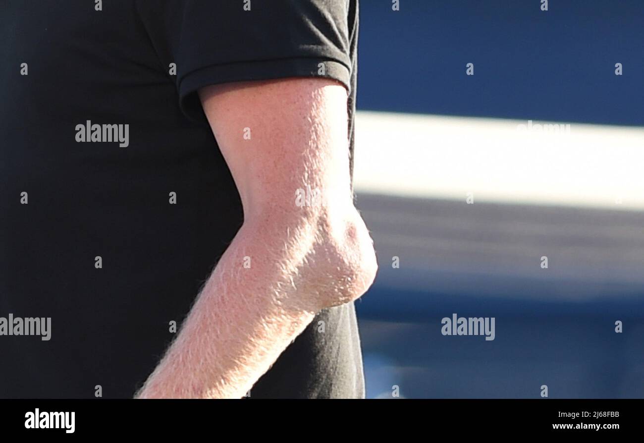 NEW YORK, NY - AUGUST 25: (EXCLUSIVE COVERAGE) Boris Becker with a huge ...