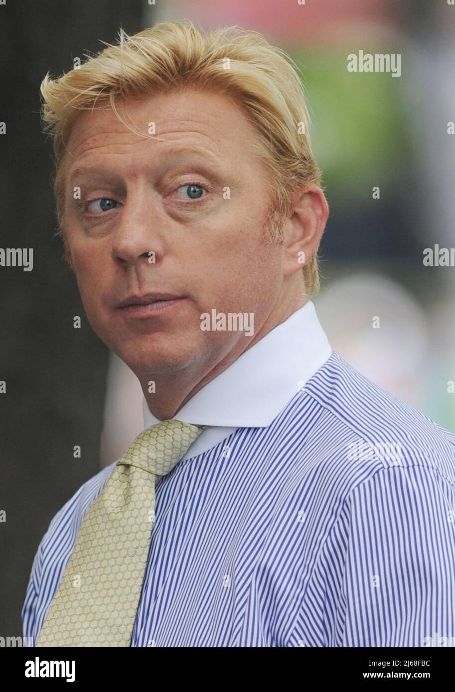 Exclusive coverage tennis legend boris becker looking extremely ...