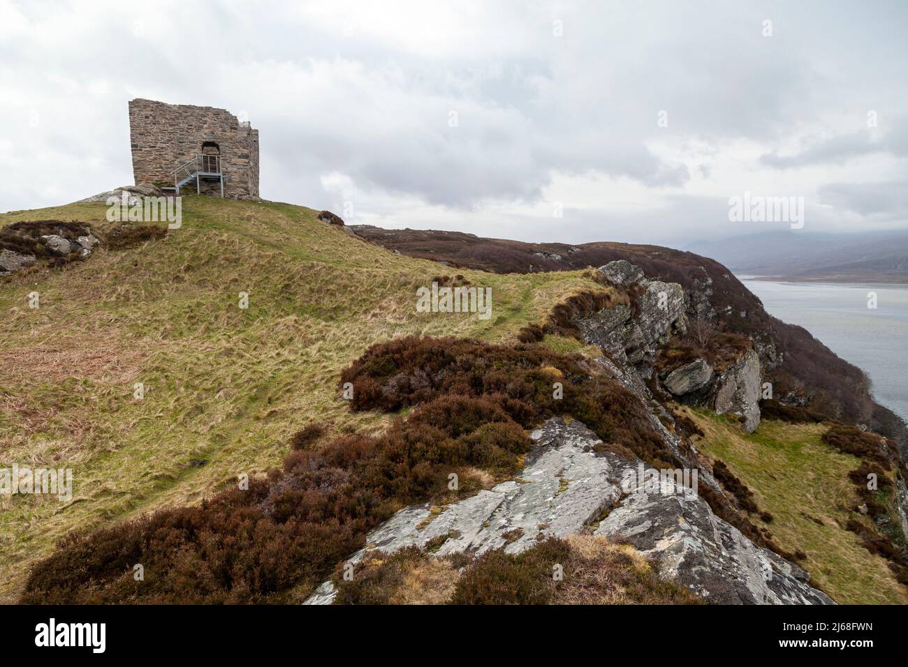 Castle Varrich is located in the far north of the Scottish highlands ...
