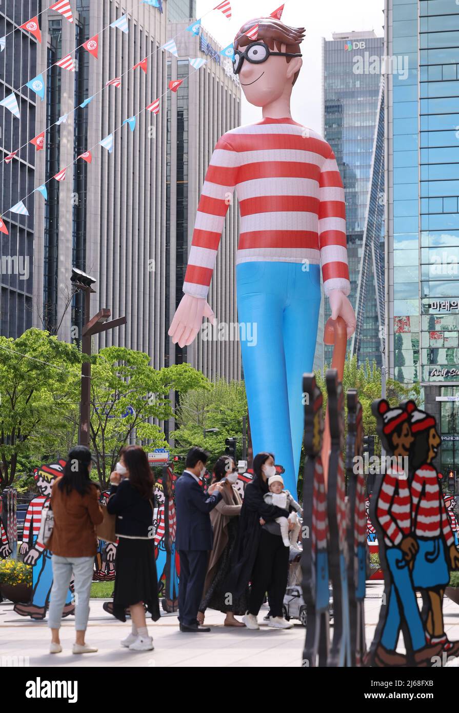 'Where's Wally?'-themed street People visit a street themed on the ...