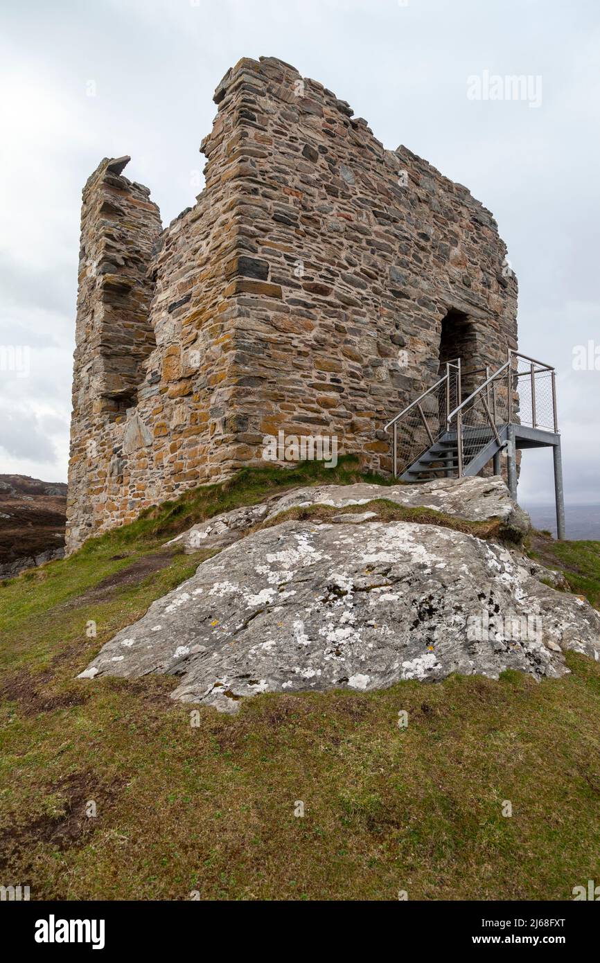 Castle Varrich is located in the far north of the Scottish highlands ...