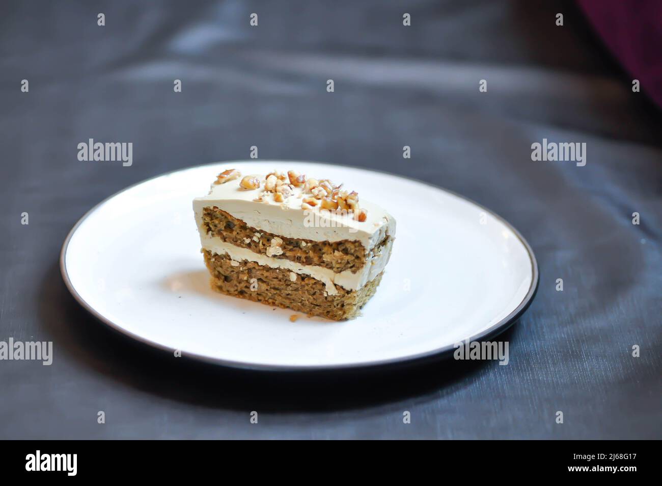 coffee cake or banoffee or banoffee cake or piece of cake Stock Photo ...