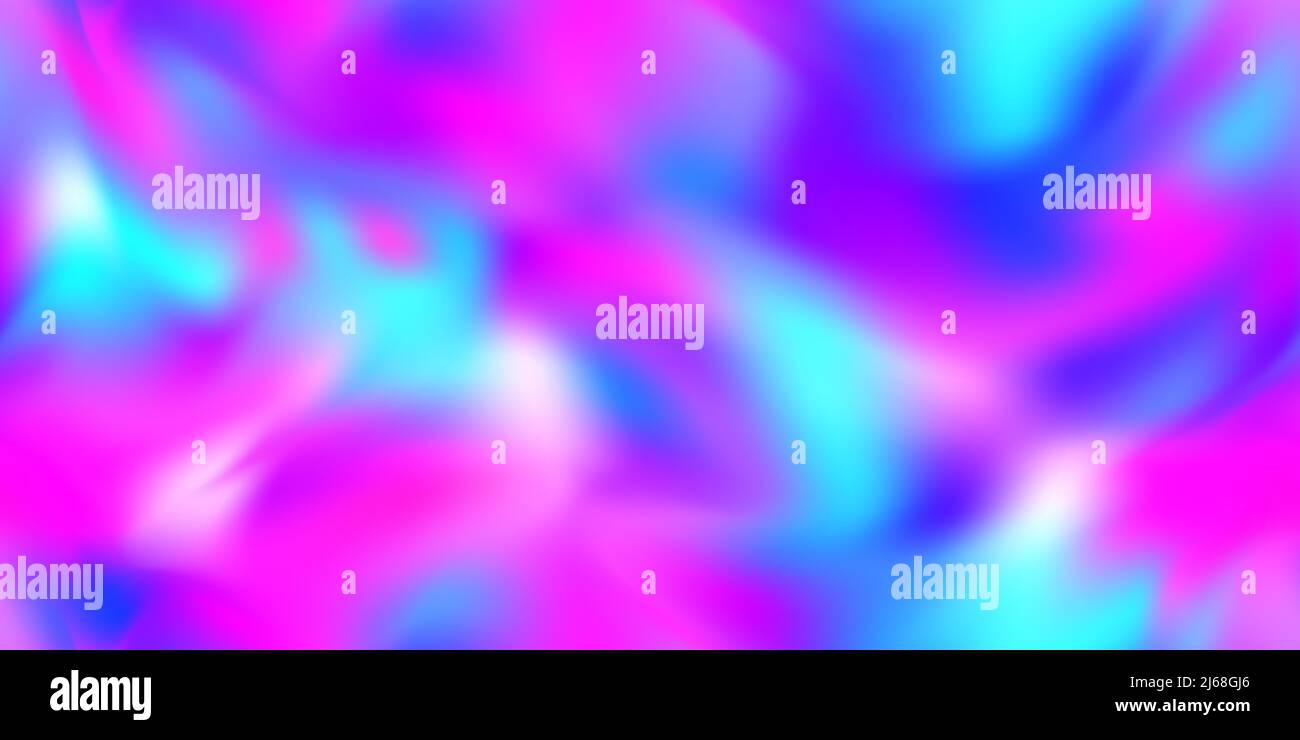 Neon holo abstract seamless pattern. Iridescent rainbow holographic ...