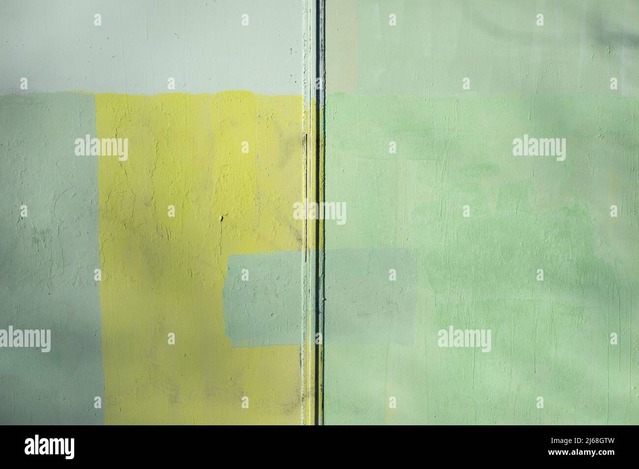 Painted wall. Different paint on surface of wall. Texture of paint ...