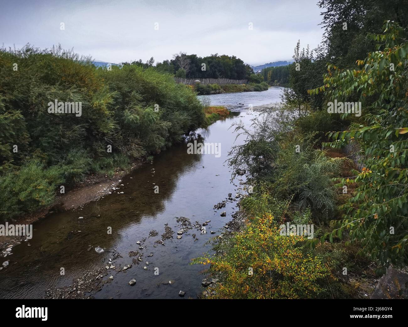 The yalu river Stock Photo - Alamy
