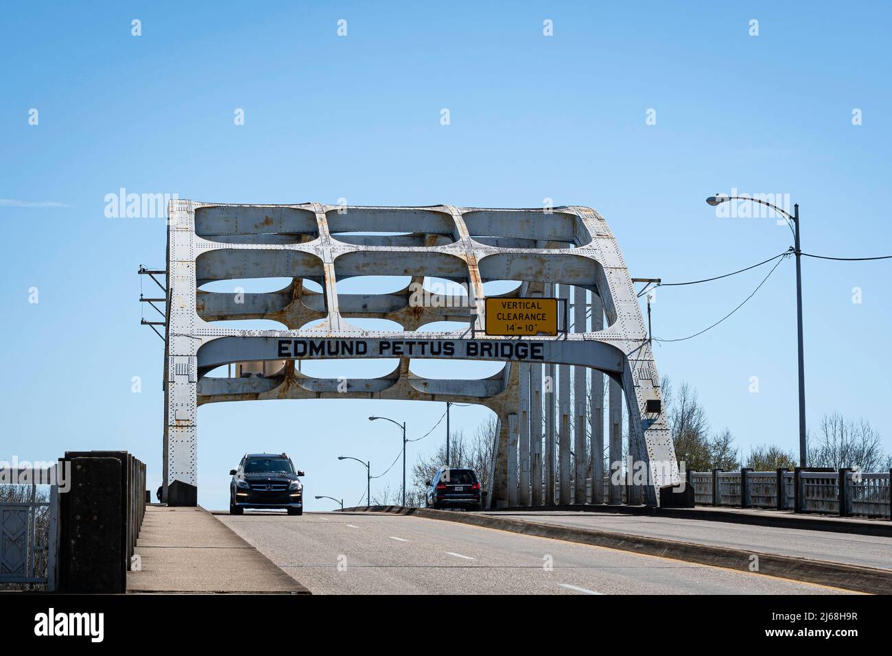 Selma, Alabama, USA-March 1, 2022: Historic Edmund Pettus Bridge in ...