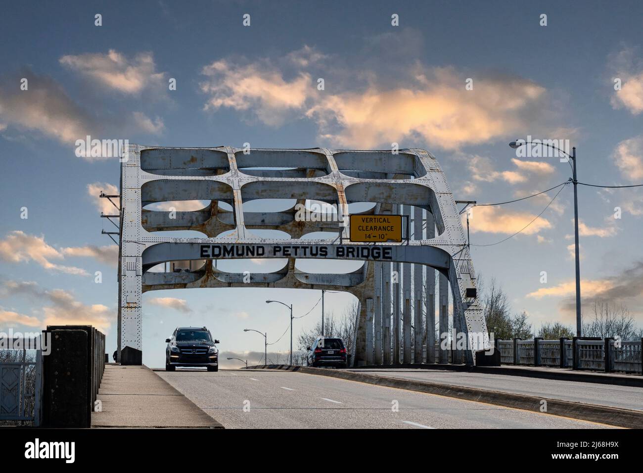 Selma, Alabama, USA-March 1, 2022: Historic Edmund Pettus Bridge in ...
