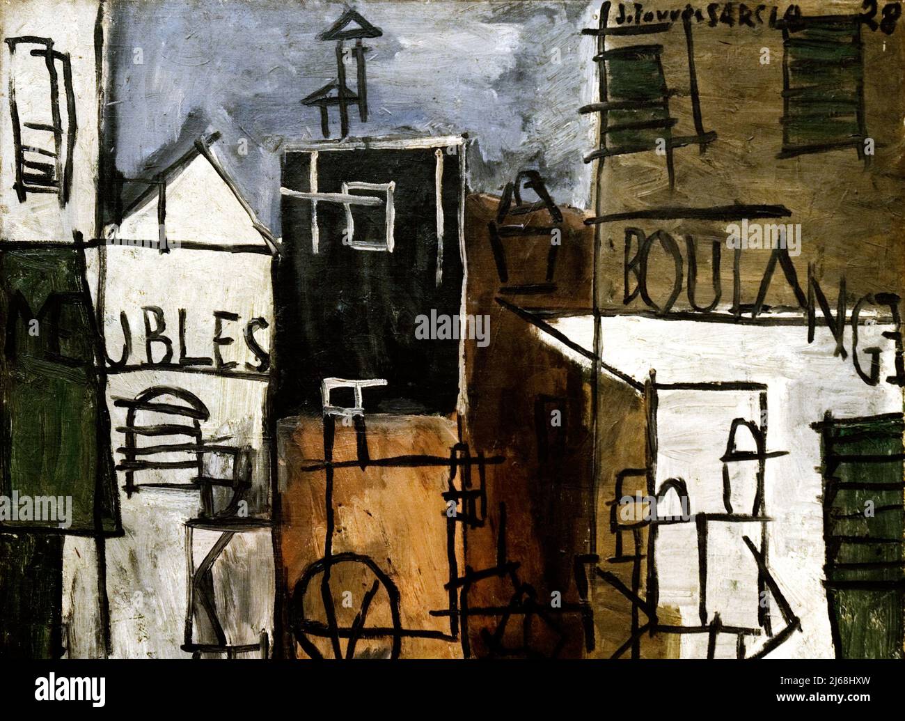 Painting - Art by Joaquín Torres-García - Pintura constructiva (1928 ...