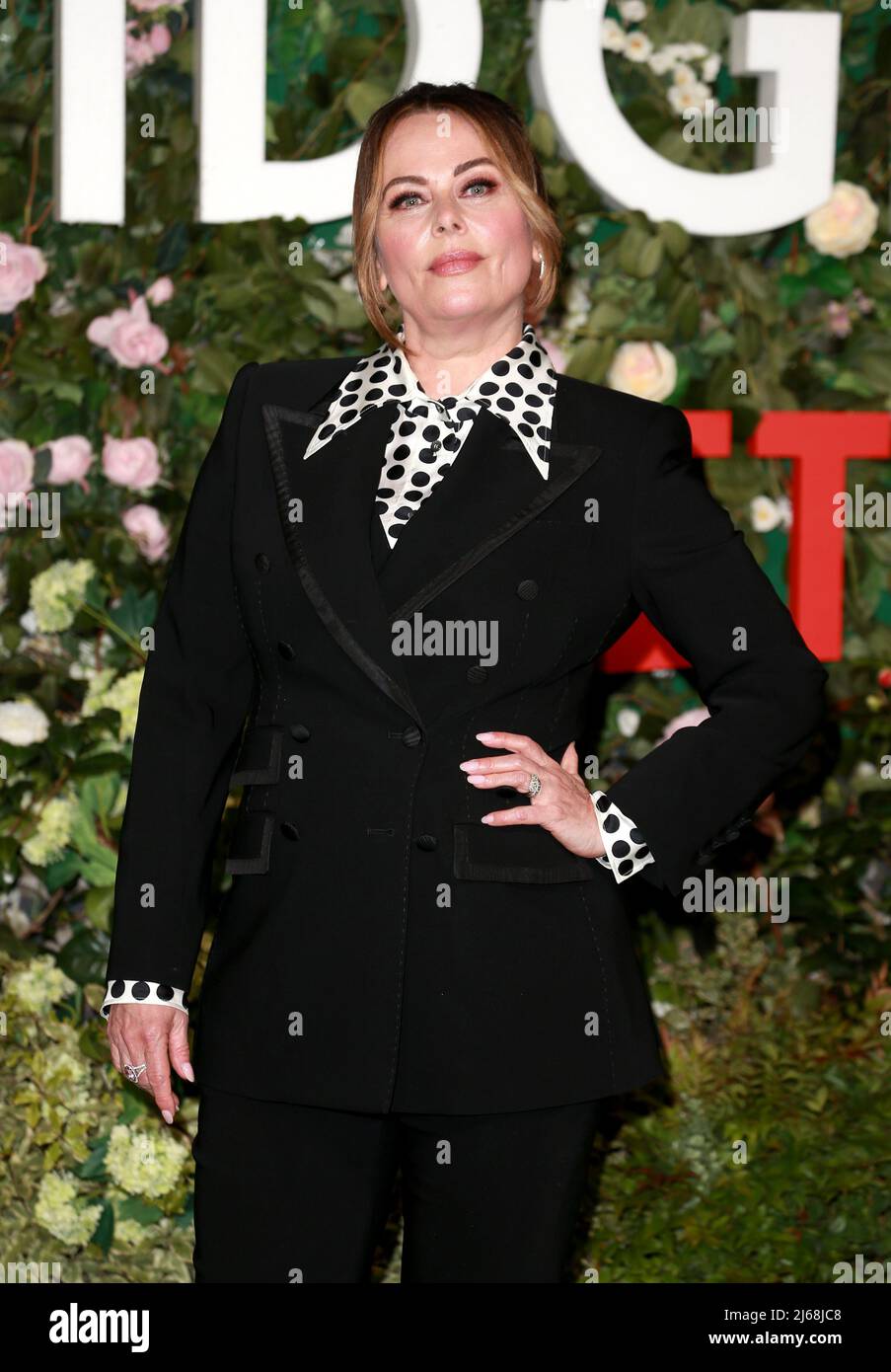 Polly Walker attends the "Bridgerton" Series 2 World Premiere at Tate ...