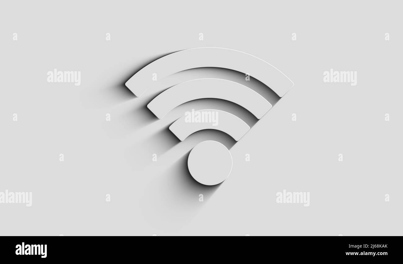 Wifi mobile communication and wireless network technology symbol with ...