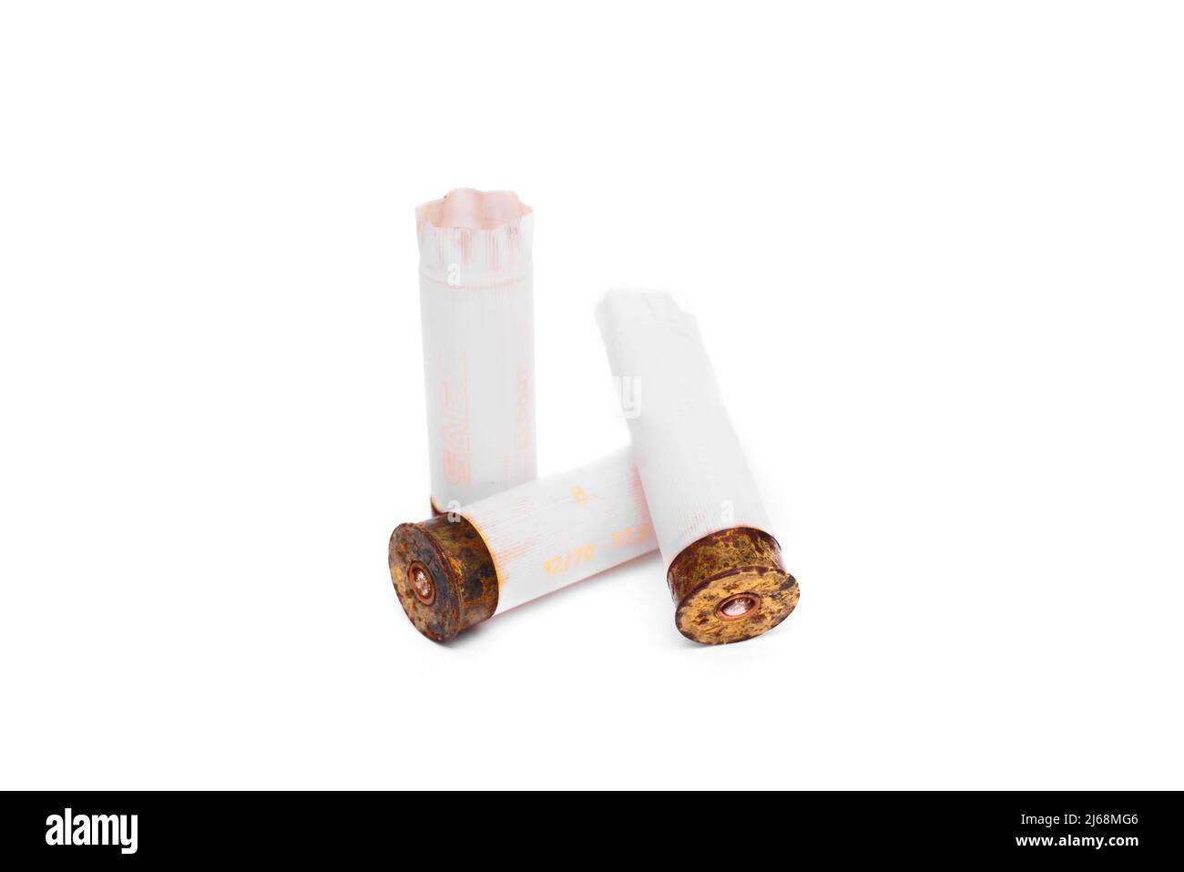 Used hunting pellet cartridges pollute the environment with lead Stock ...