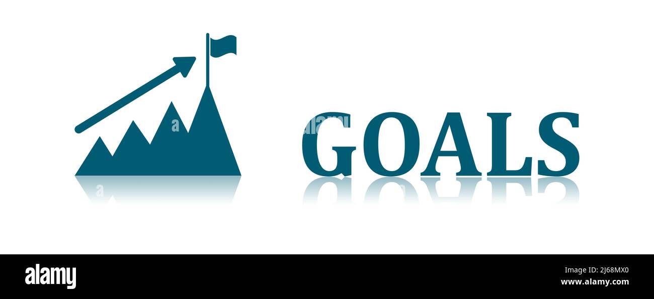 Illustration of a goals concept Stock Photo - Alamy