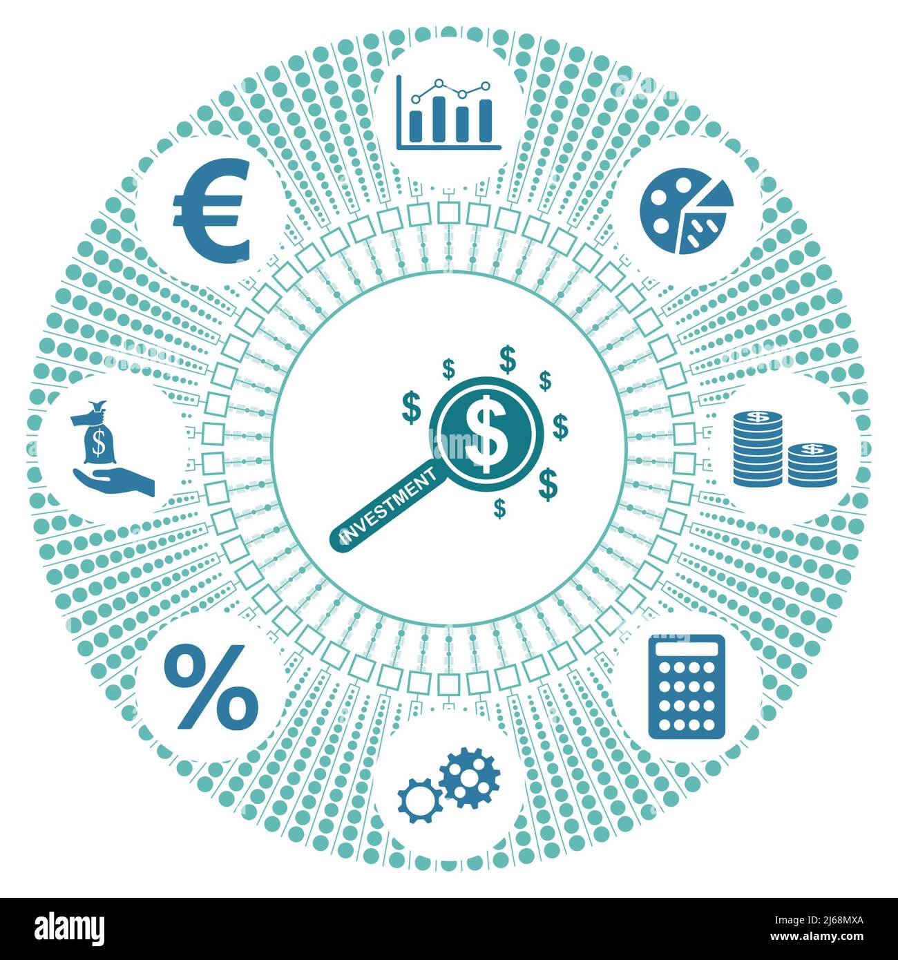 Investment technology financial return Cut Out Stock Images & Pictures ...