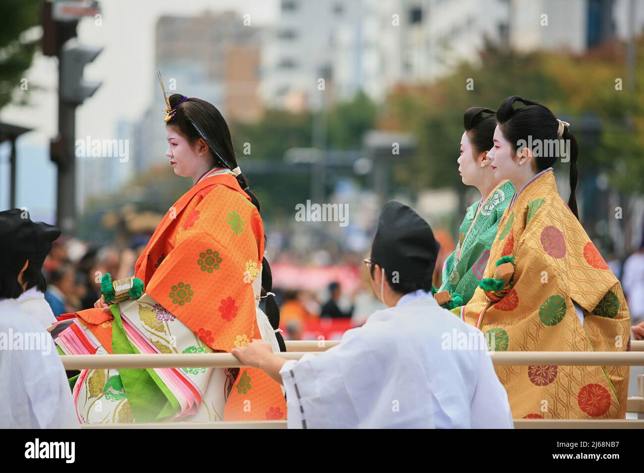 Kyoto, Japan - October 22, 2007: An actress representing Princess Kazu ...