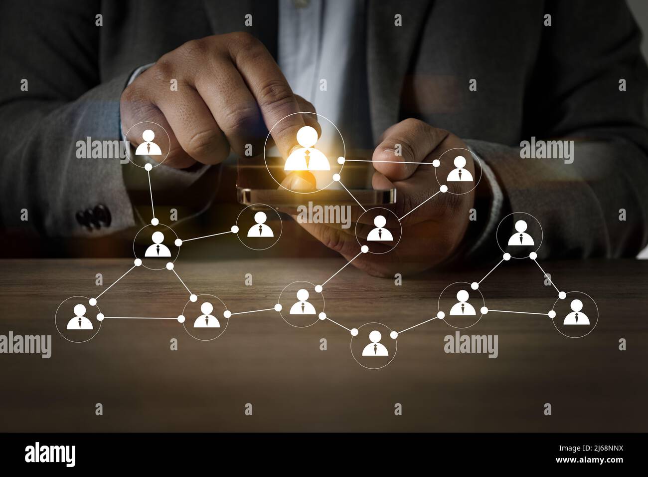 People network structure people Business and communication technology ...