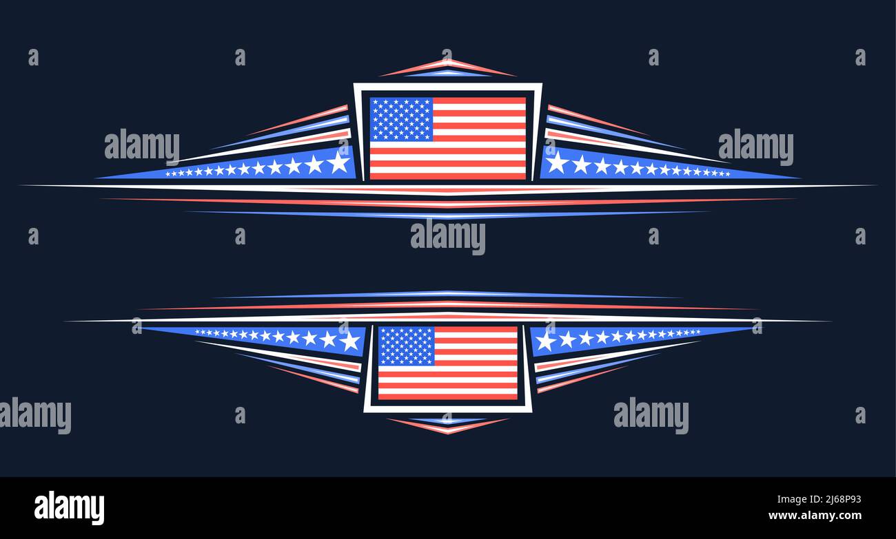 Vector border for American Holidays with blank copy space for text ...