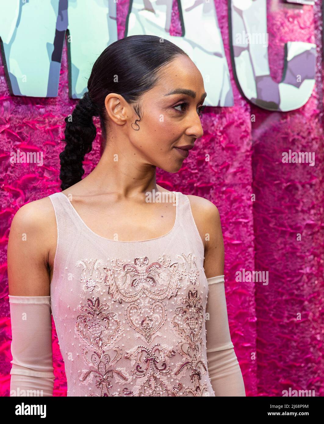 New York, USA. 28th Apr, 2022. Actress Ruth Negga wearing dress by ...