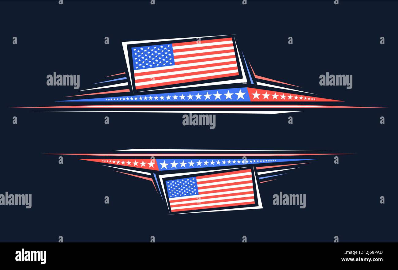 Vector border for American Holidays with blank copy space for text ...