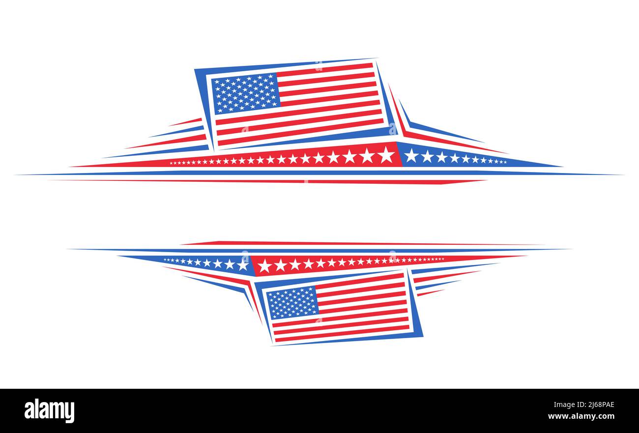 Vector border for American Holidays with empty copyspace for text ...