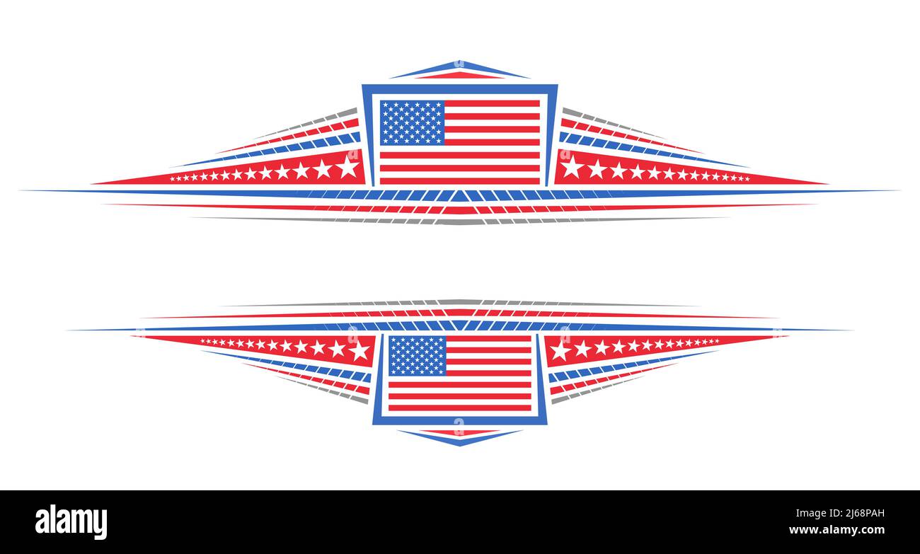 Vector border for American Holidays with blank copy space for ...