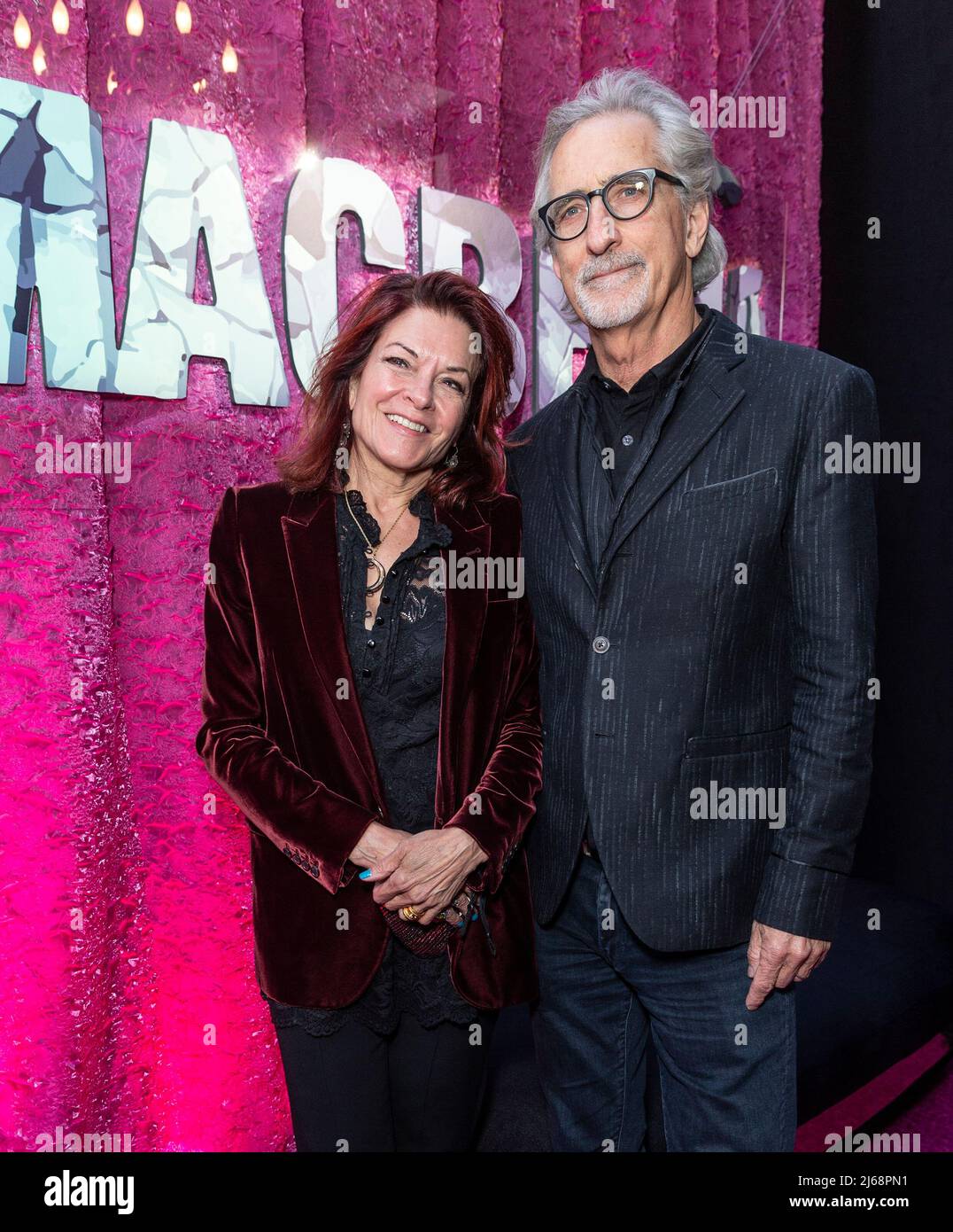 New York, USA. 28th Apr, 2022. Rosanne Cash (L) attends the "Macbeth ...
