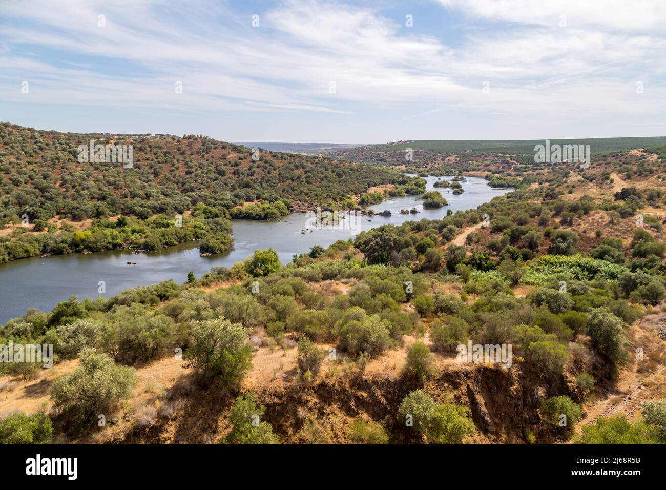 The Guadiana River in the south of Portugal and Spain Stock Photo - Alamy