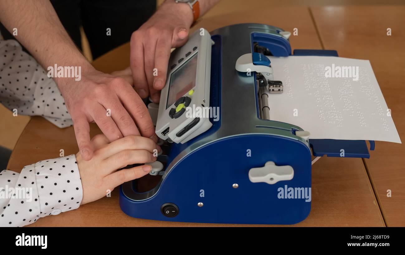 Blind female teacher hi-res stock photography and images - Alamy