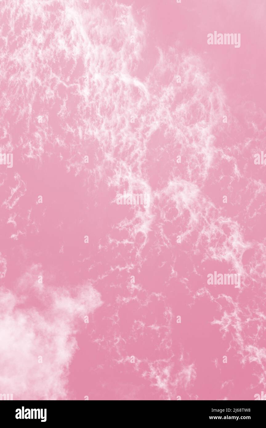 Beautiful pink clouds and sky. Abstract nature background Stock Photo ...