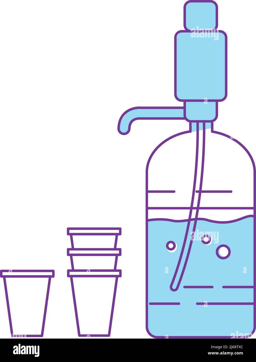 Soda dispenser Stock Vector Images - Alamy