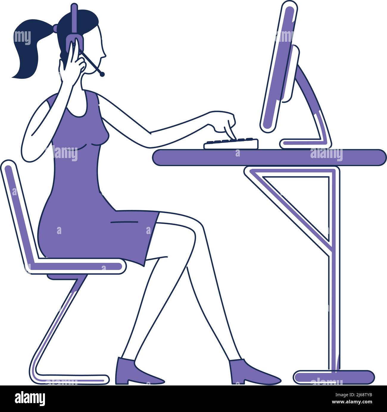 Dispatcher Background Stock Vector Images - Alamy