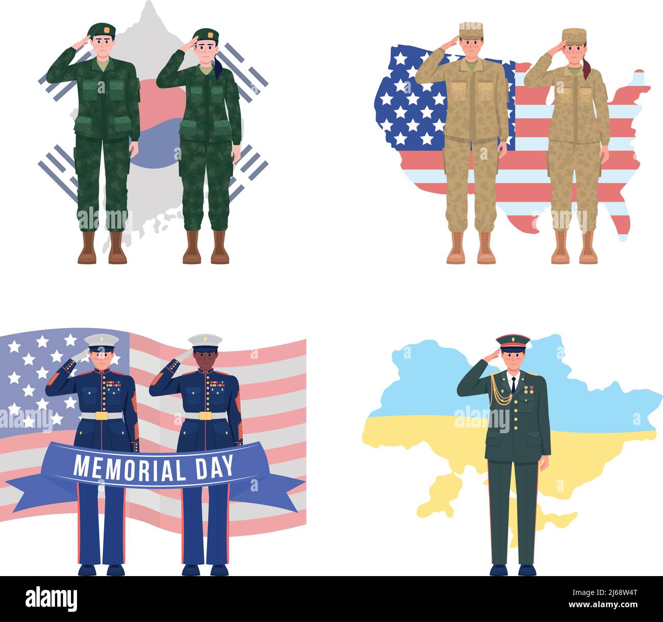 War memorial korea Stock Vector Images - Alamy