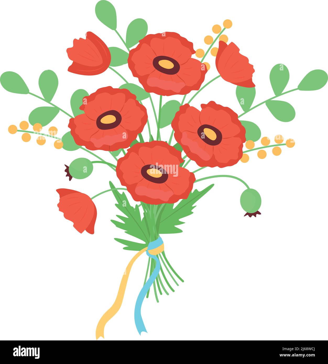 Cartoon poppy flower hi-res stock photography and images - Alamy