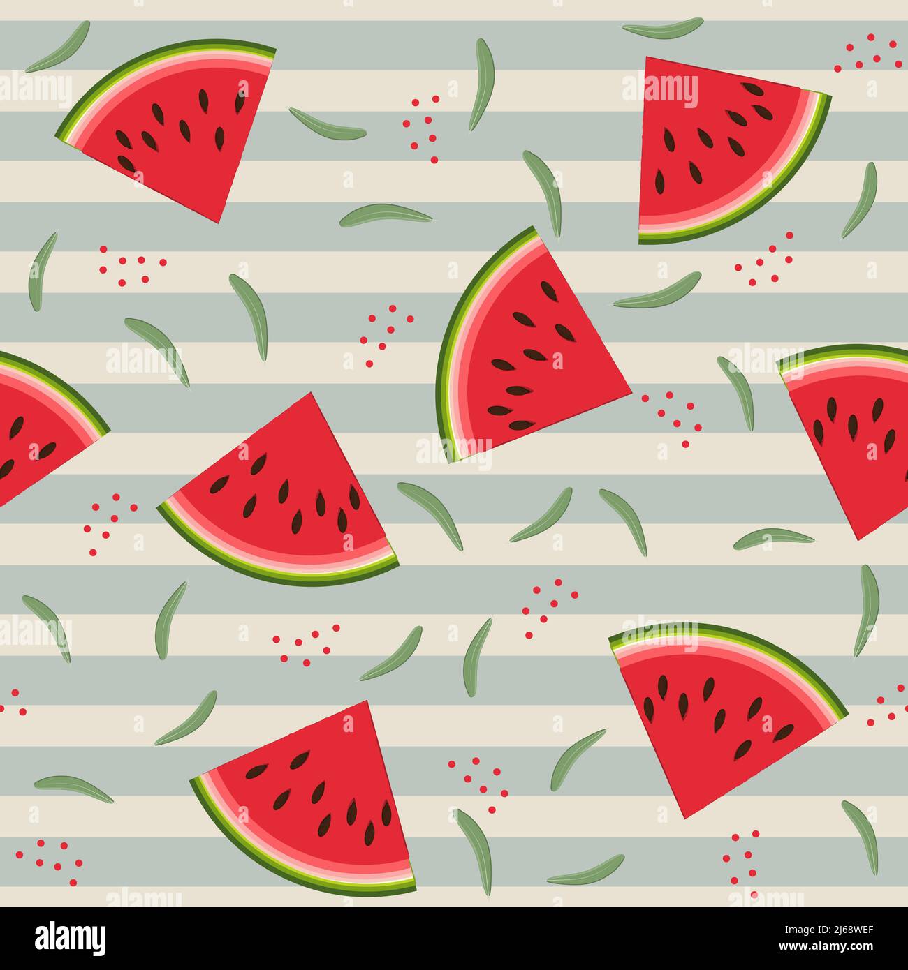 White and green stripes watercolor illustration Stock Vector Images - Alamy