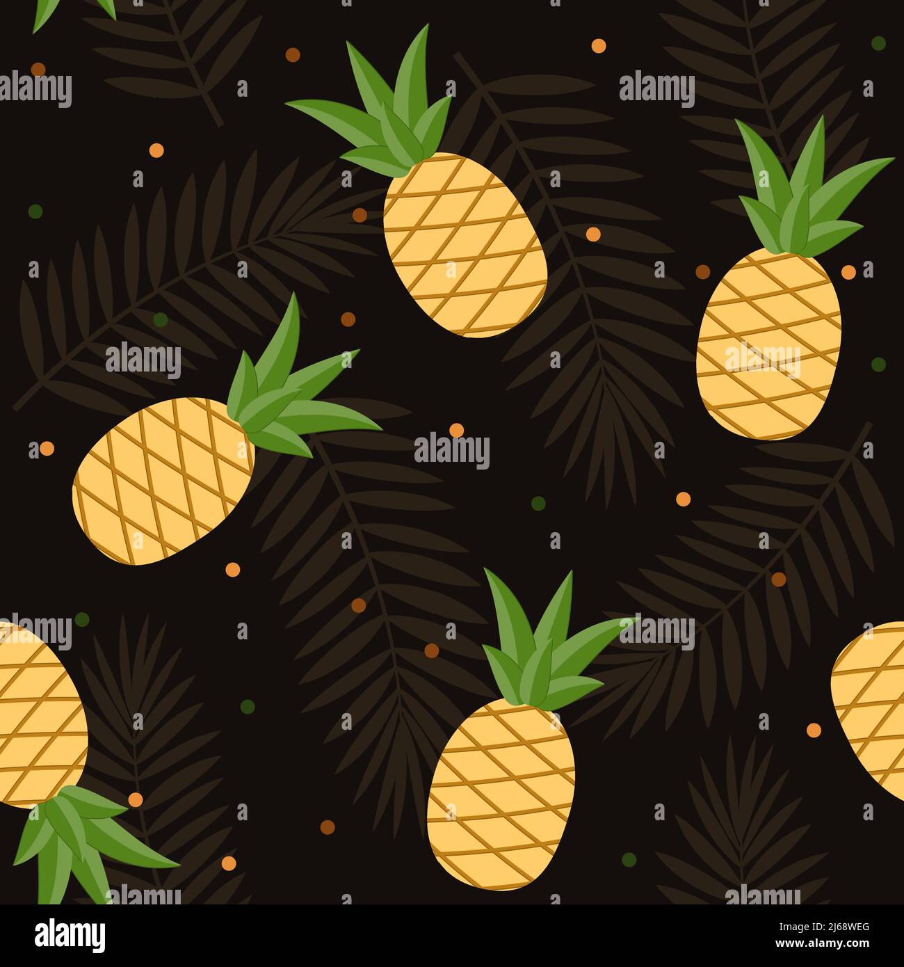 Food patterns, fruit, pineapple Stock Vector Images - Alamy