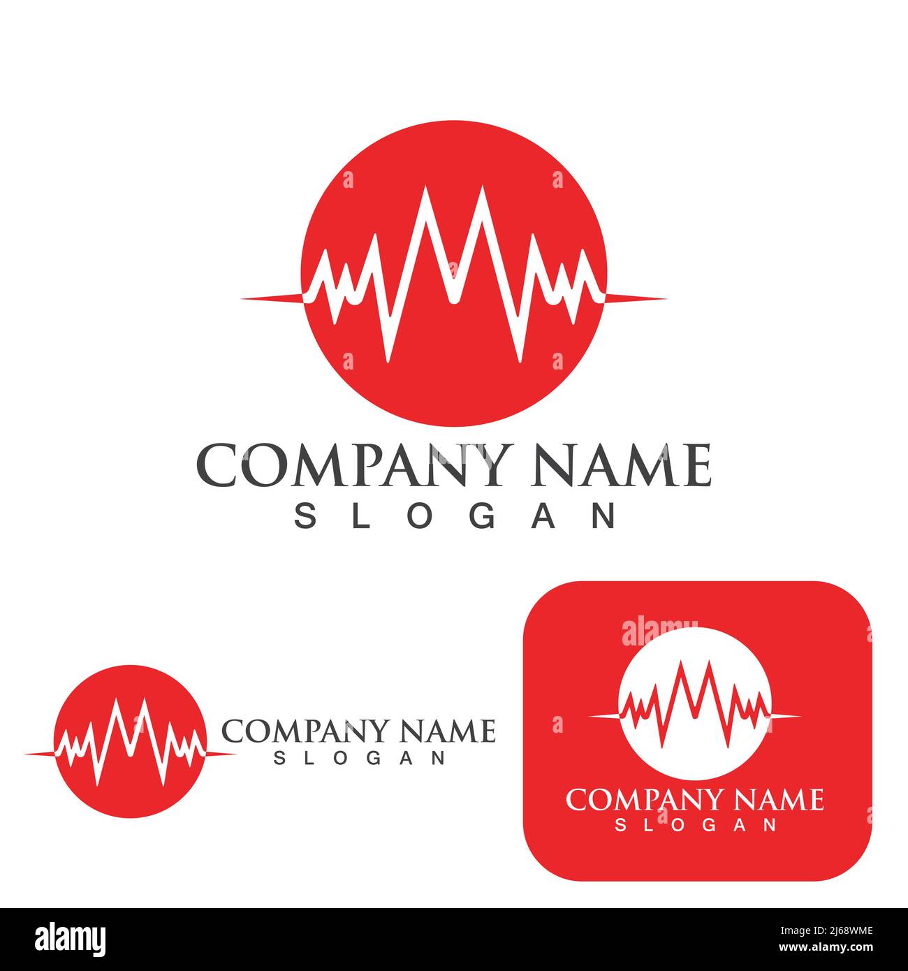 Heart beat logo and symbol vector Stock Vector Image & Art - Alamy