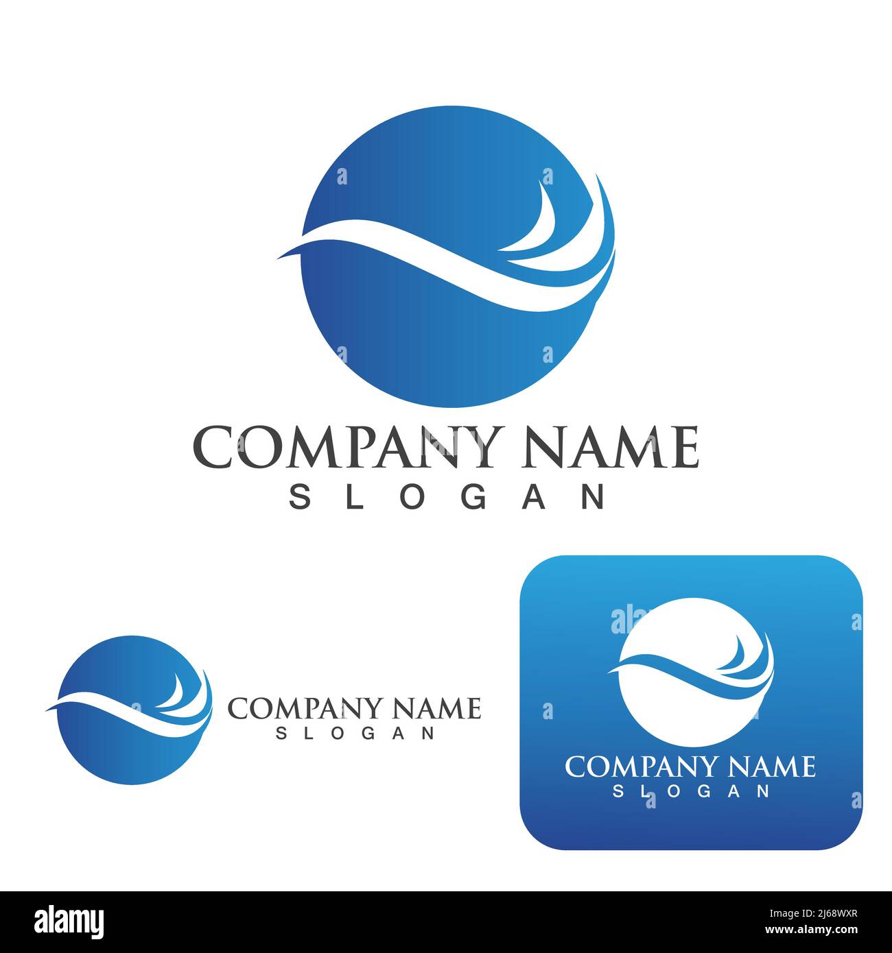 Water wave Logo vector eps10 logo Stock Vector Image & Art - Alamy