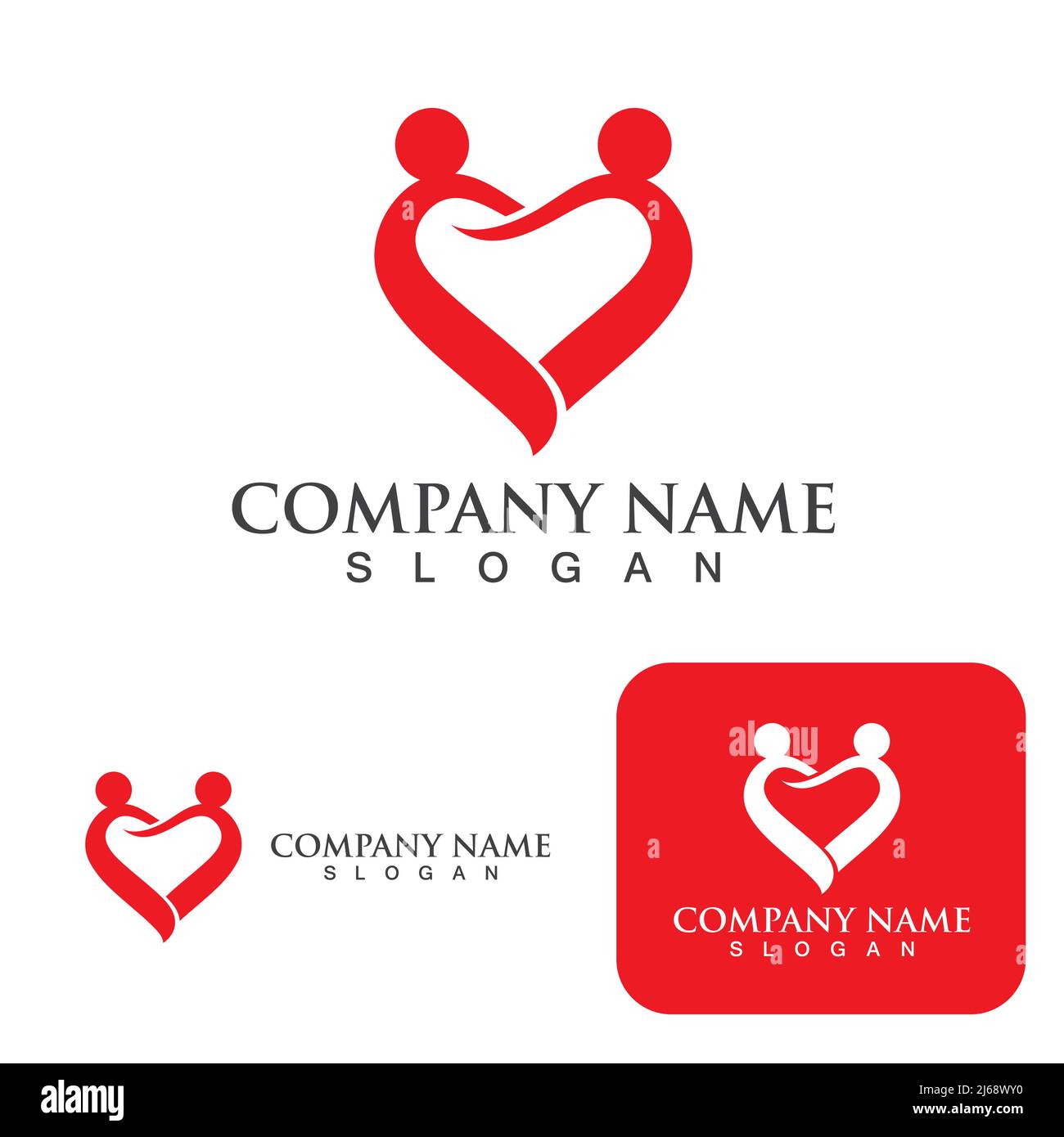Love logo Vector icon illustration design Template Stock Vector Image ...