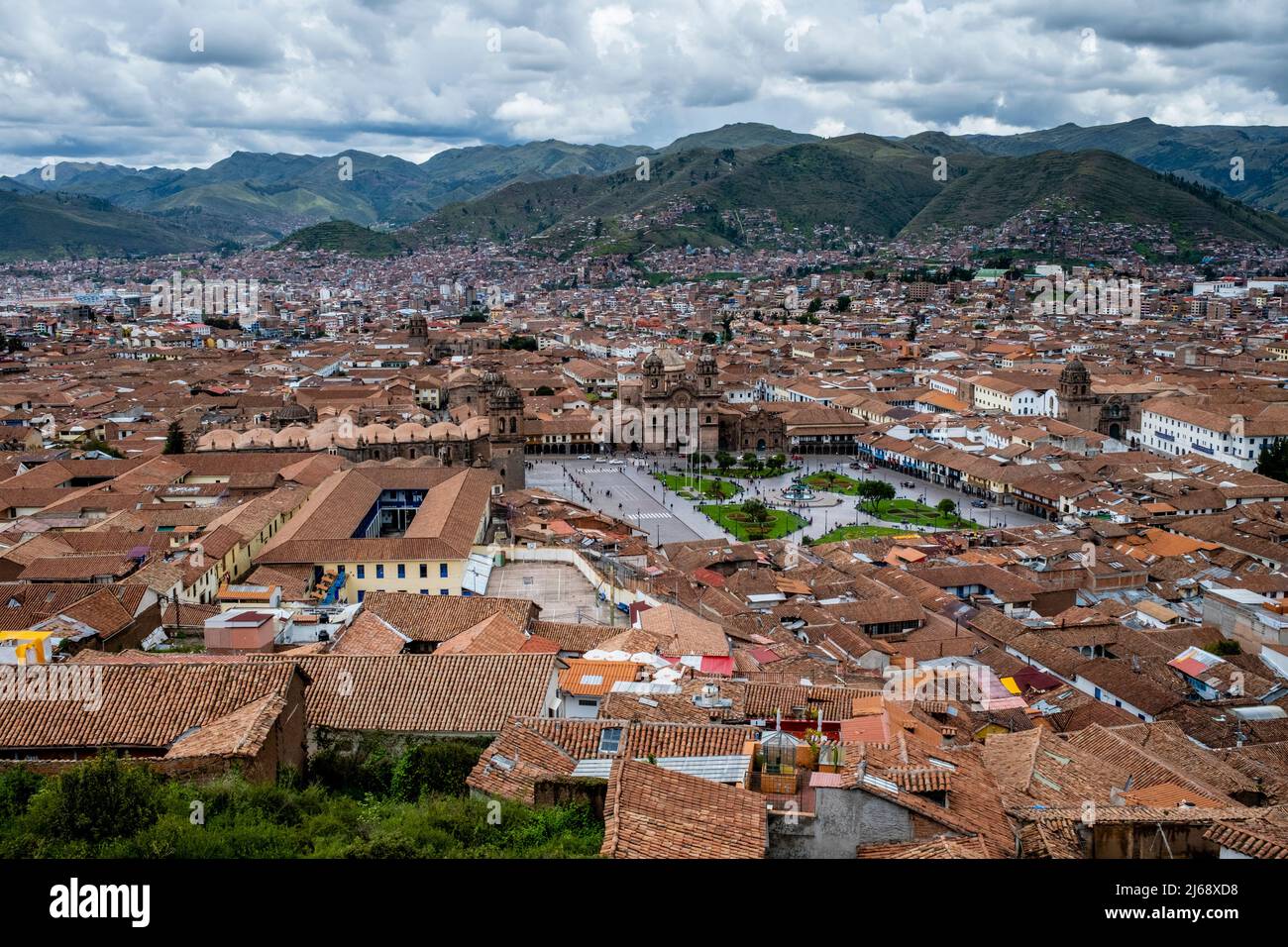 The Skyline Of The City Of Cusco, Cusco Province, Peru Stock Photo - Alamy