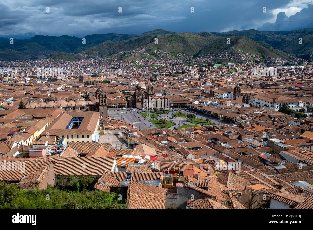 The Skyline Of The City Of Cusco, Cusco Province, Peru Stock Photo - Alamy